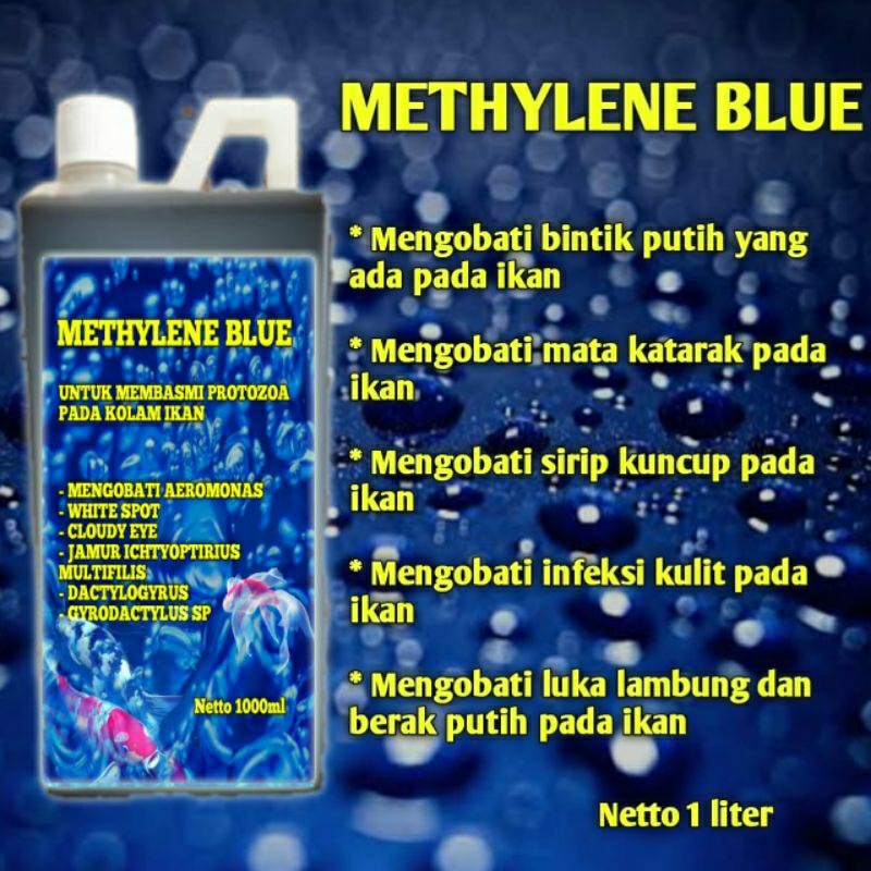 Jual METHYLENE BLUE / OBAT BIRU IKAN / 1 LITER | Shopee Indonesia