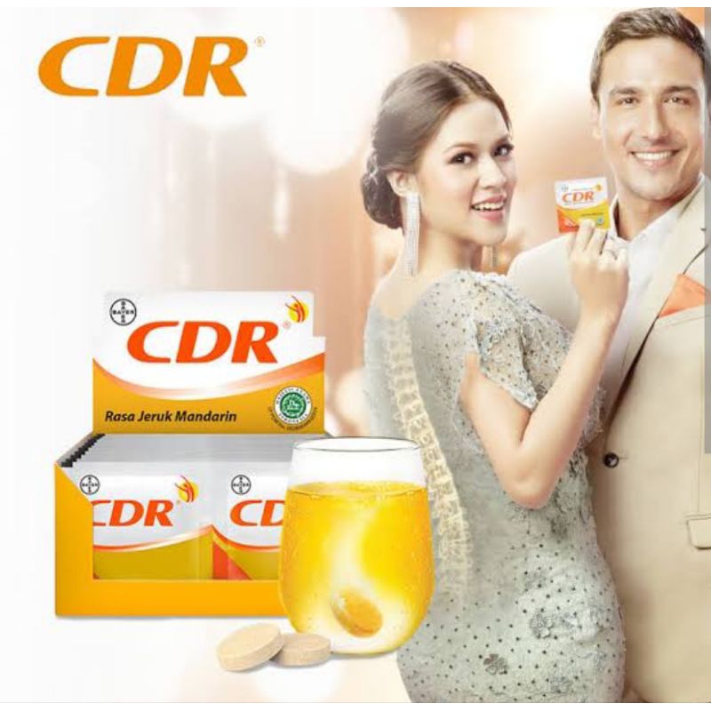 Jual CDR Effervescent Suplemen Multivitamin C & D sachet 2 tablet ...