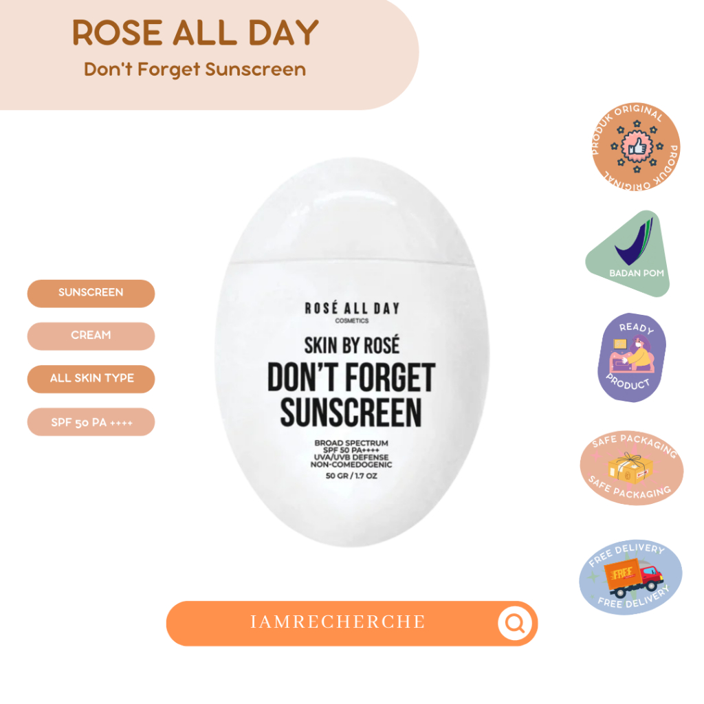 Jual ROSE ALL DAY - Don't Forget Sunscreen | Shopee Indonesia