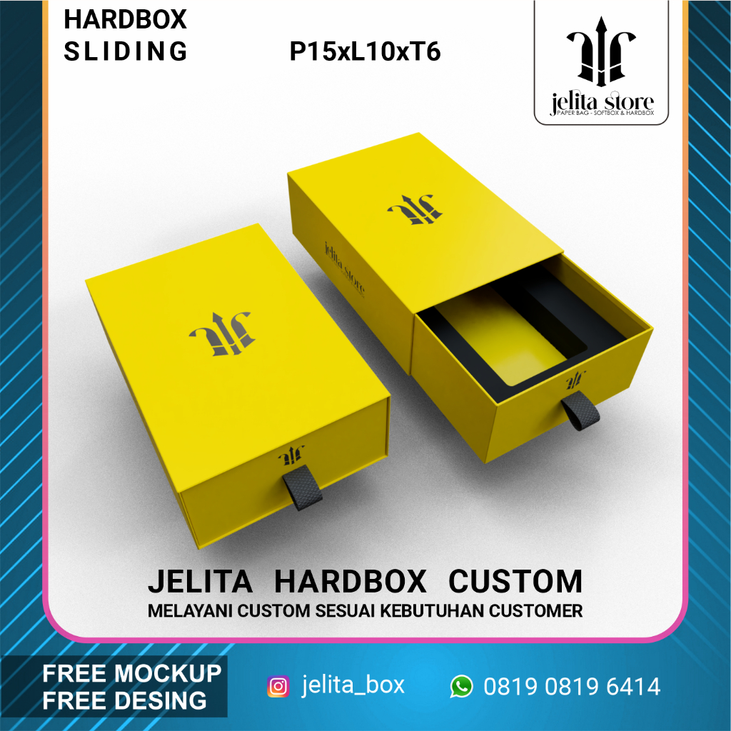 Jual HARDBOX 15x10x6 CUSTOM - GIFT BOX - BOX HAMPERS - KADO - PREMIUM ...