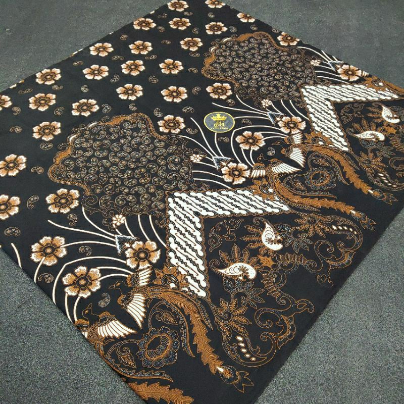 Jual Kain Batik Bunga Baru SOGAN & SILVER KHAKI [2 warna] / katun halus ...
