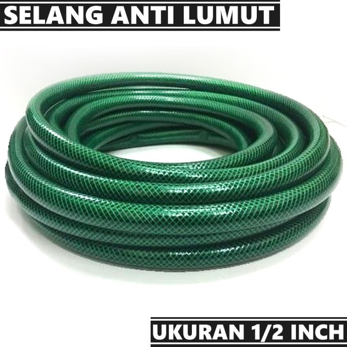 Jual selang air 1/2 inch serat benang warna hijau | Shopee Indonesia