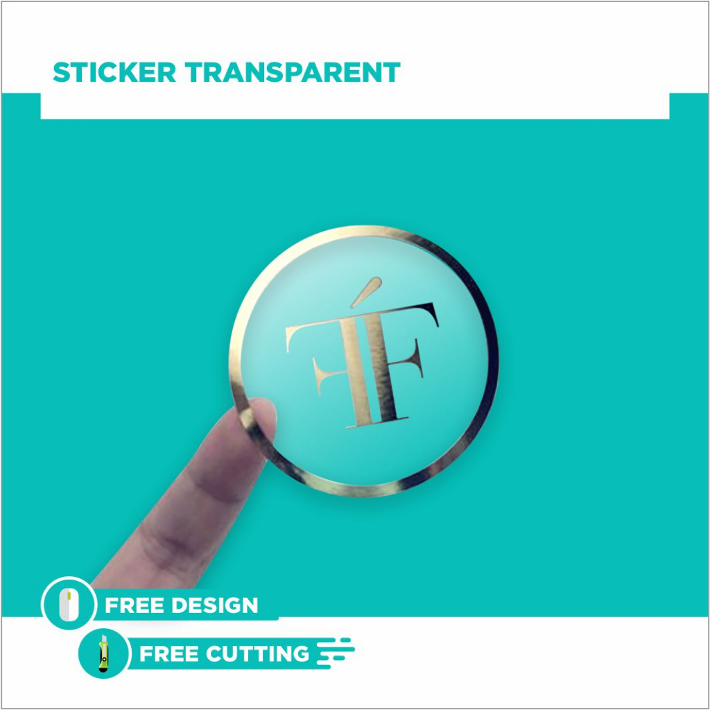 Jual Stiker Label Brand/Kemasan Custom Design Bahan Transparan A3 ...