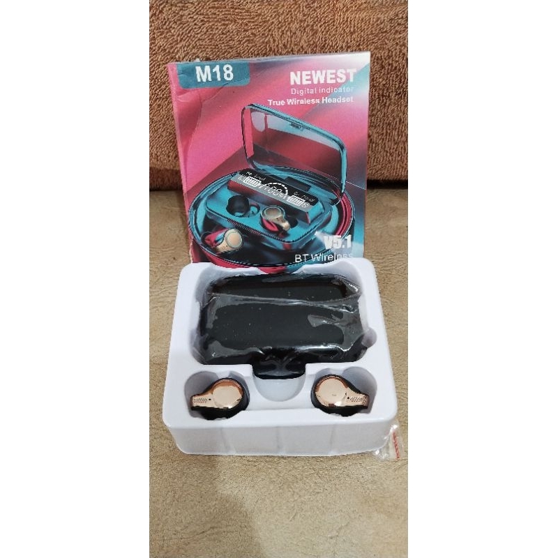 Jual headset bluetooth TWS M18 | Shopee Indonesia