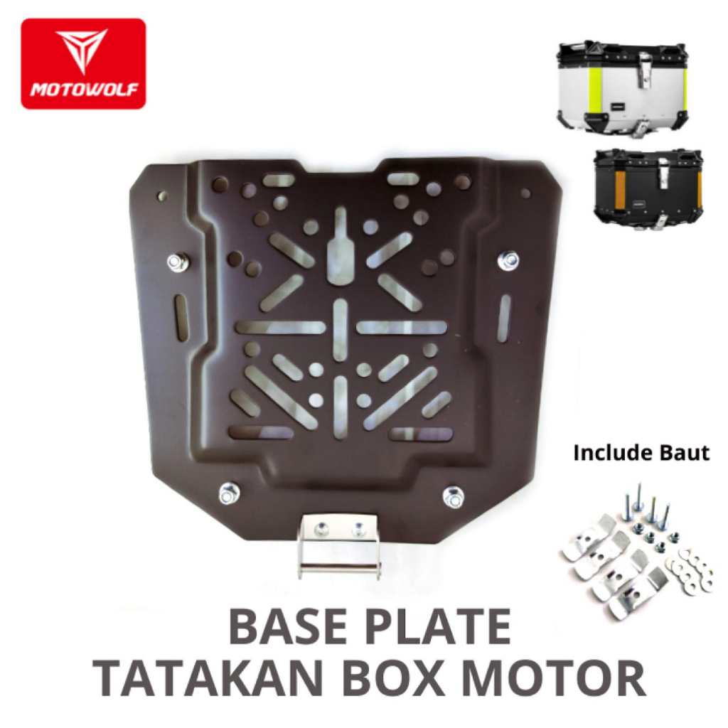 Jual Base Plate Box Motor Touring Motowolf Tatakan Box Dudukan Box ...