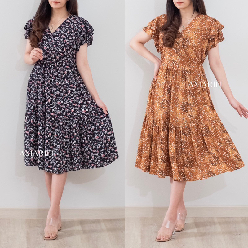 Jual Amariel Jenny Dress Daster Nyaman Bumil Busui Friendly | Shopee ...