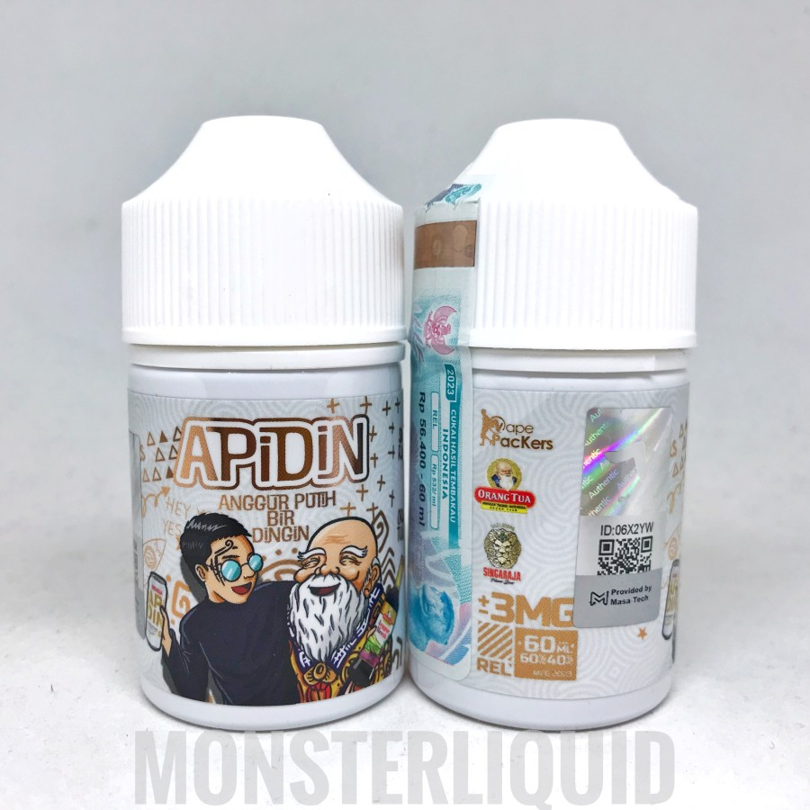 Jual APIDIN ANGGUR PUTIH BIR DINGIN BY VAPEPACKERS X OT 3MG 60ML ...