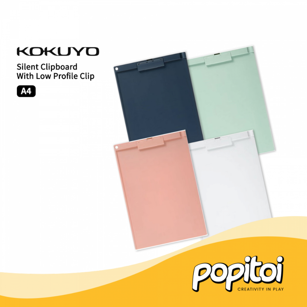 Jual Kokuyo Silent Clipboard A4 Portrait w Low Profile Clip Papan ...