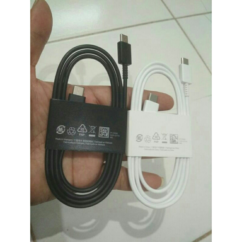 Jual KABEL DATA SAMSUNG GALAXY A14 S20 S20 ULTRA USB C TO TIPE C ...