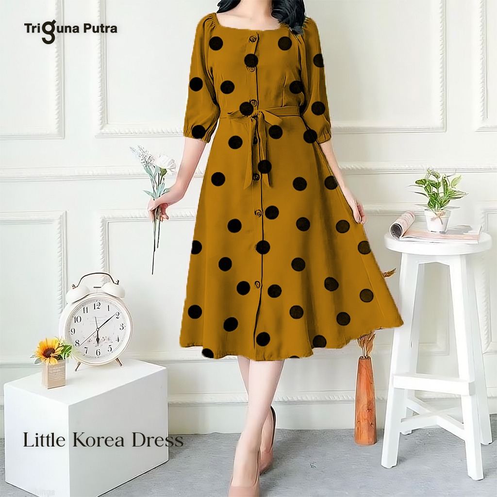Jual PROMO DRESS CASUAL KOREAN STYLE BUSUI BAJU WANITA MURAH TERBARU ...