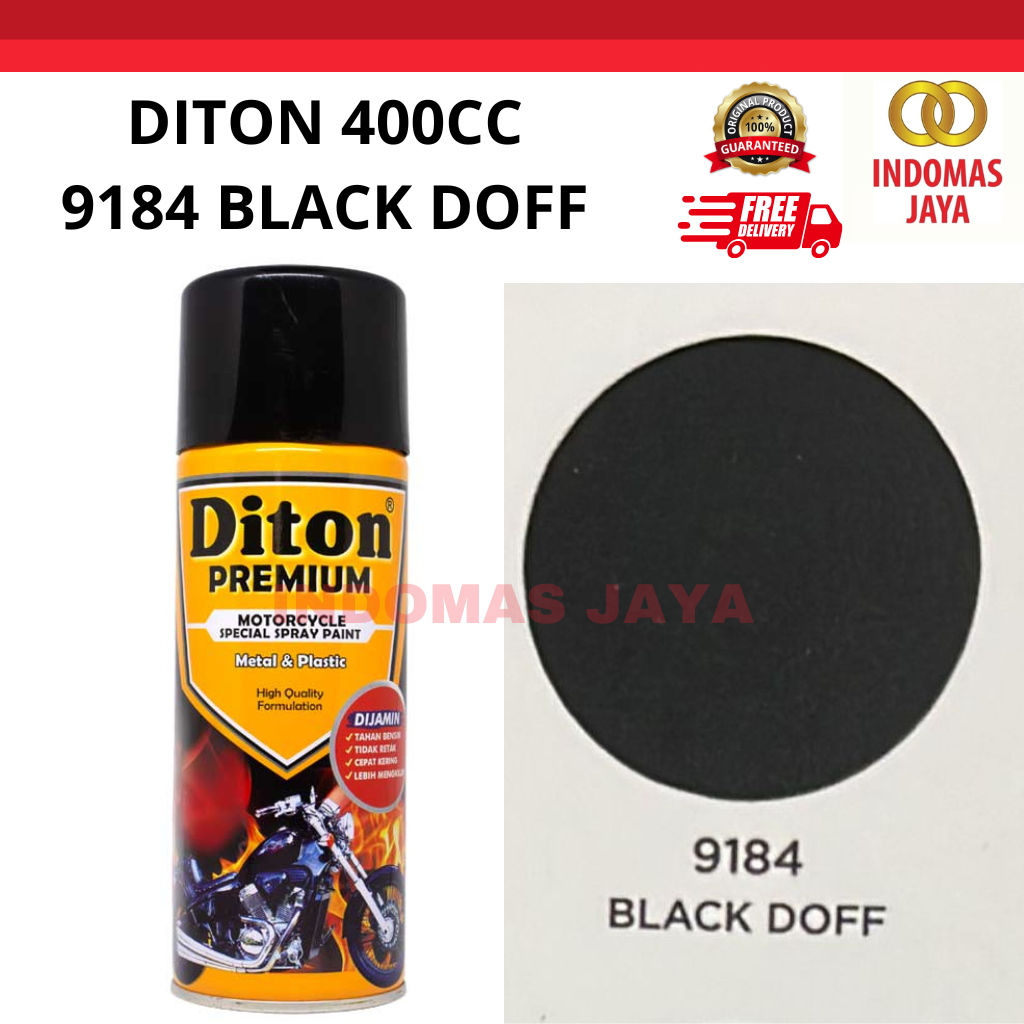 Jual Pilok Diton Premium Hitam Doff Black Doff 9184 400cc DITON PREMIUM ...