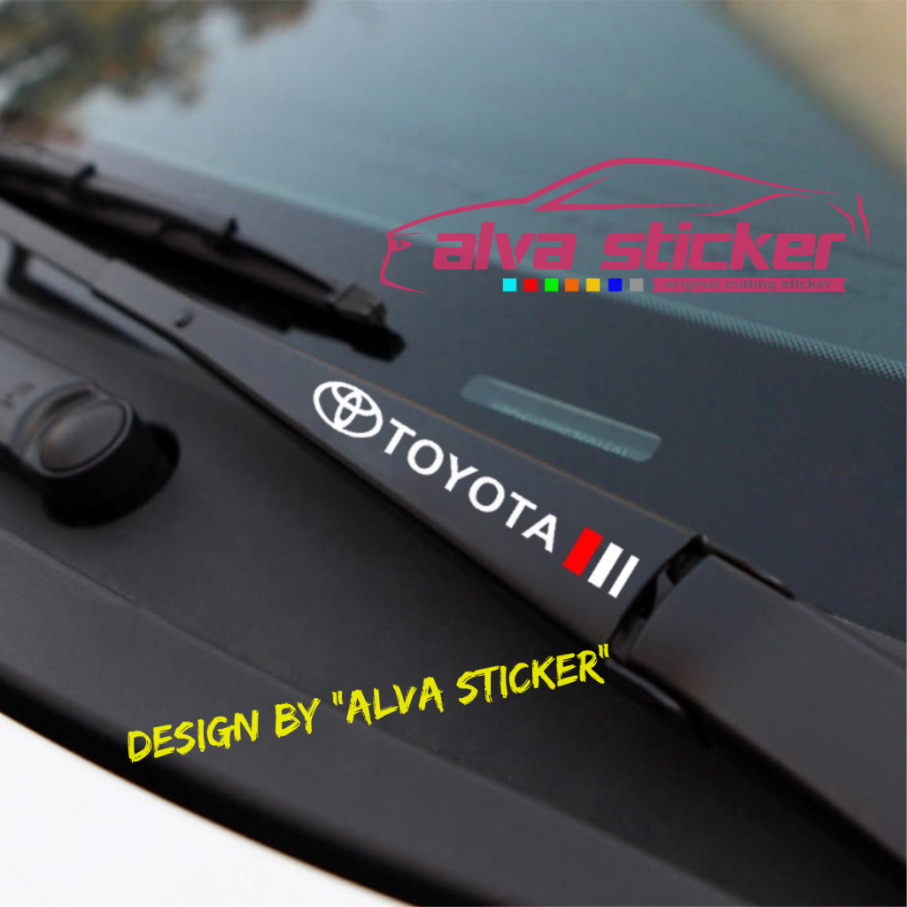 Jual termurah sticker wiper depan mobil toyota avanza innova fortuner ...