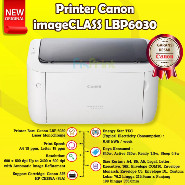 Jual ImageCLASS Canon LBP6030 LBP 6030 Printer Monochrome Cartridge 325 ...