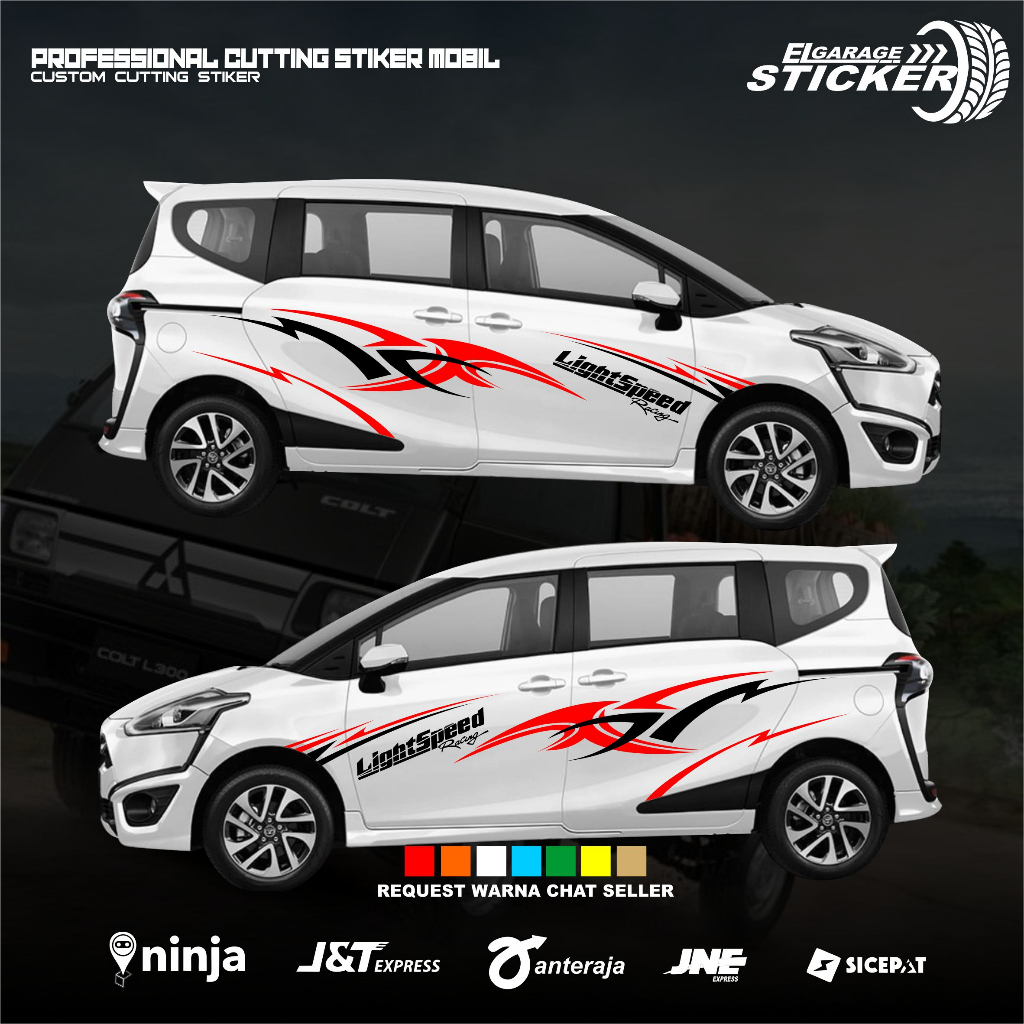 Jual Stiker mobil toyota sienta cutting stiker all mobil toyota body ...