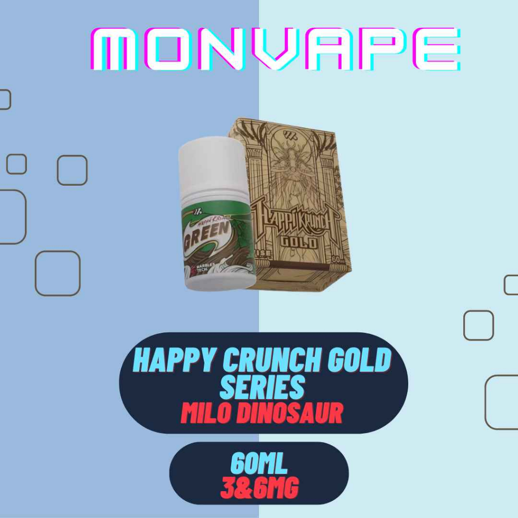 Jual HAPPI KRUNCH V4 GOLD FREEBASE 60ML BY WISE JUICE E-LIQUID | Shopee ...