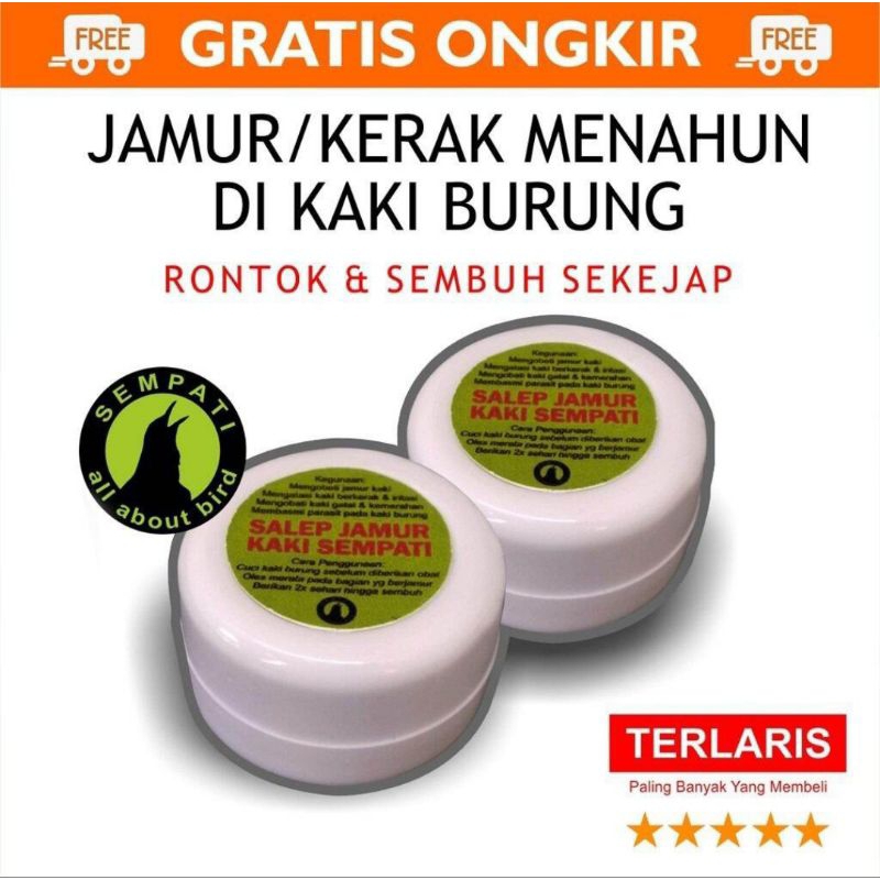 Jual SALEP ANTI JAMUR KAKI SEMPATI OBAT BURUNG SAKIT KAKI JAMURAN ...