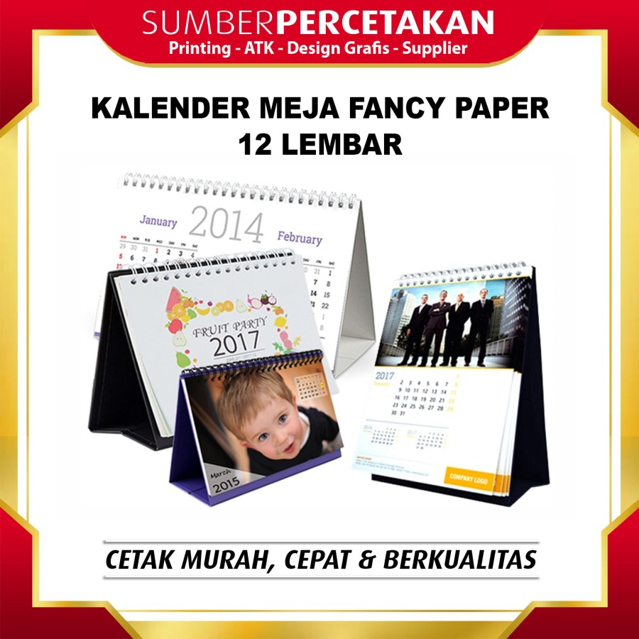 Jual Kalender Meja Fancy Paper (12 Lembar) | Shopee Indonesia