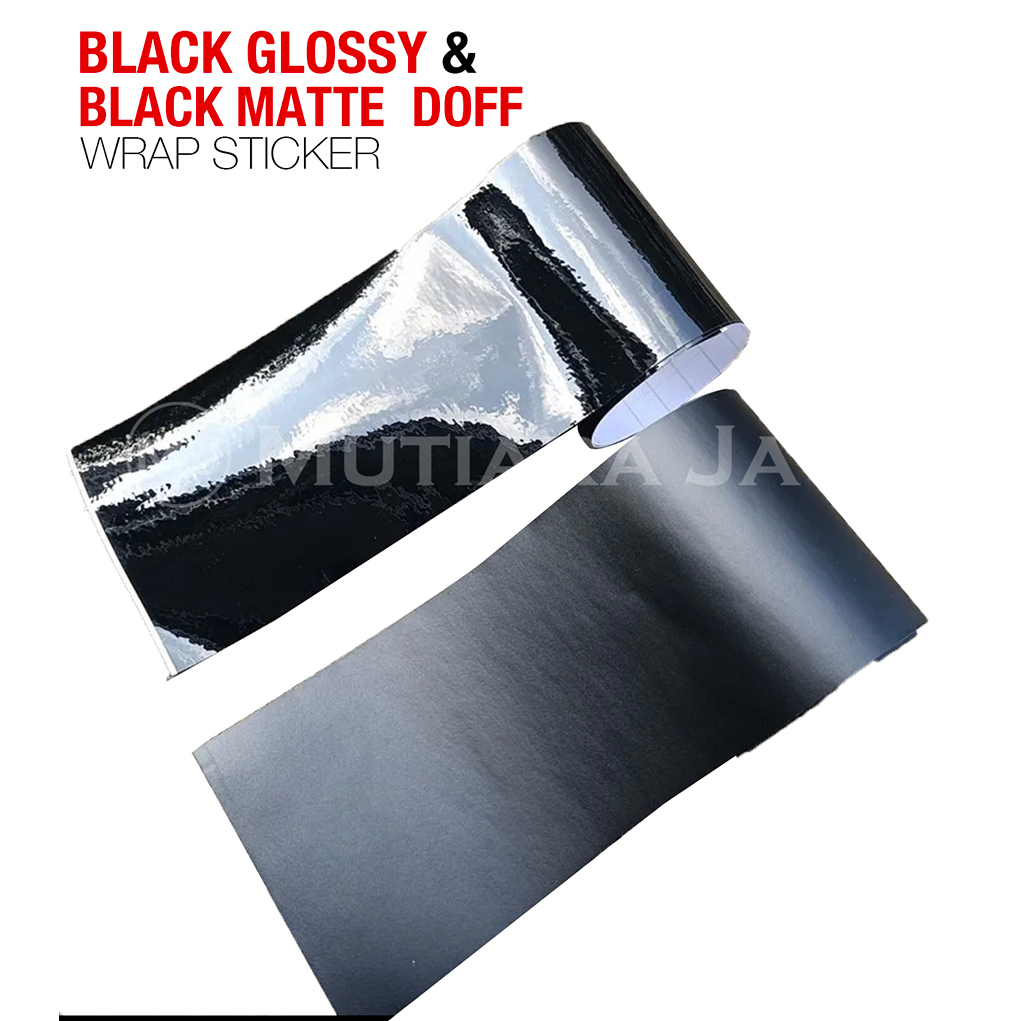 Jual Sticker Hitam Black Glossy Doff Matte Stiker Hitam Gloss Doft ...