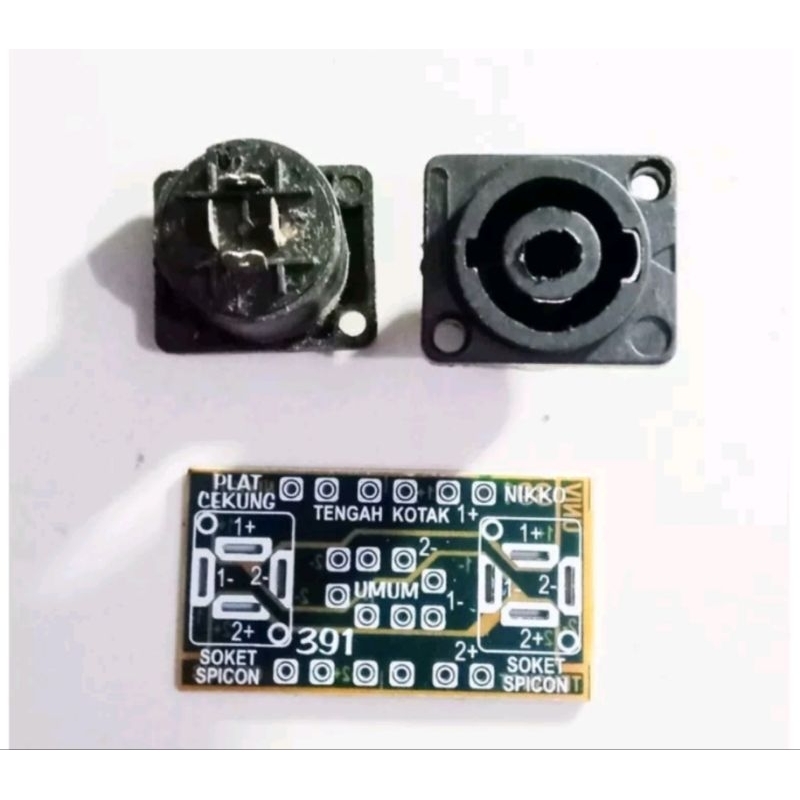 Jual paket plat spikon alumunium plus pcb dan soket | Shopee Indonesia