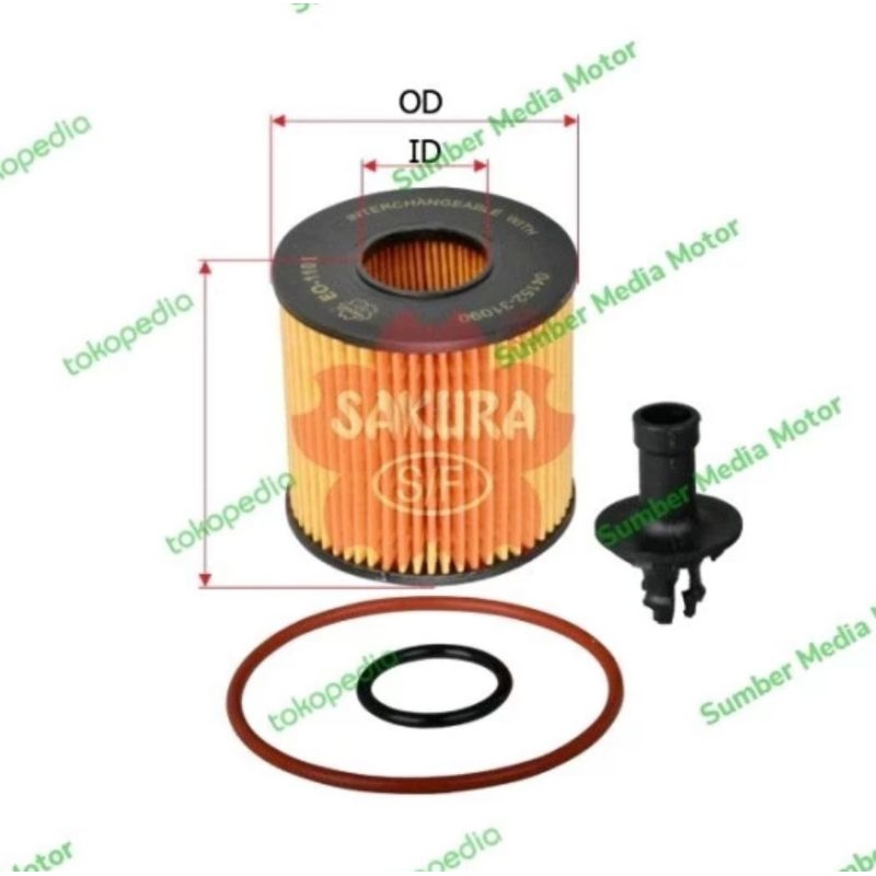 Jual Sakura Oil Filter Oli EO-1101 Toyota Camry Hybrid 2500cc tahun ...