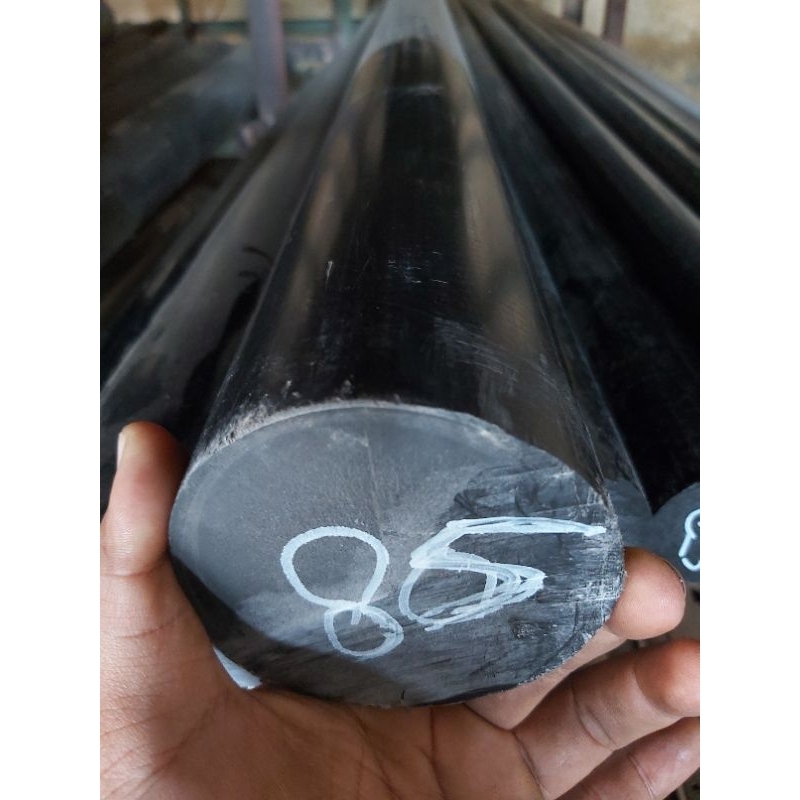 Jual As Rod POM Hitam 85mm Panjang 10cm Polyacetal Batangan Hard Nylon ...