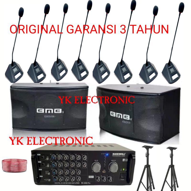Jual paket sound system meeting / rapat 8 unit mic wireless conference original | Shopee Indonesia