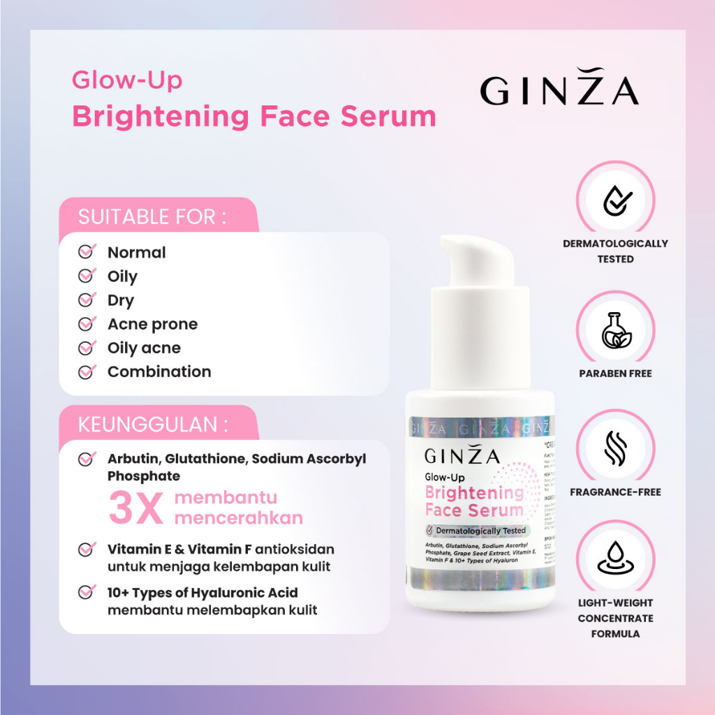 Jual Ginza Brightening Face Serum 30ml | Shopee Indonesia Jual Ginza Brightening Face Serum 30ml | Shopee Indonesia