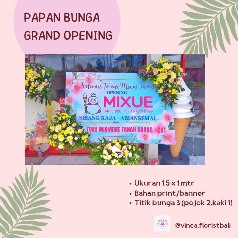 Jual Papan Bunga Grand Opening/Pembukaan Toko Denpasar Bali | Shopee ...