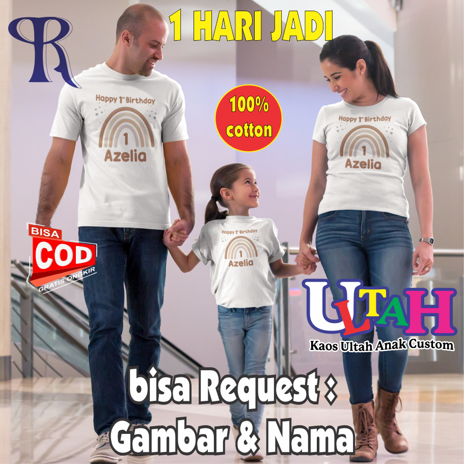 Jual Baju Kaos Couple/Keluarga ULTAH | Kaos custom ulang tahun tema ...