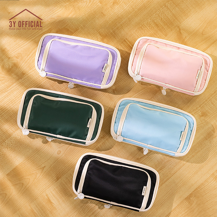 Jual 3Y Angoo macaron window Pencil Case kotak pensil tempat makeup ...