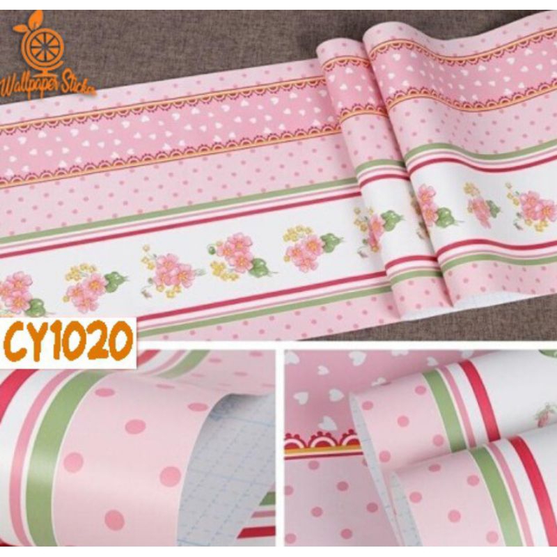 Jual Wallpaper Stiker Ruang Tamu Minimalis Motif Salur Hijau Wallpaper Dinding Kamar Tidur Salur ...