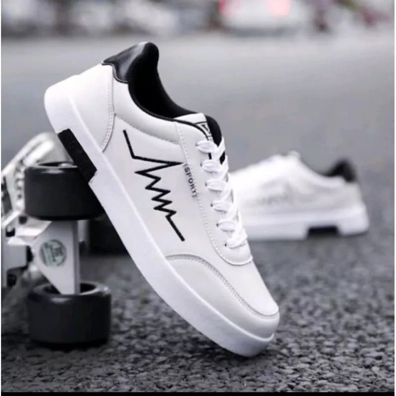 Jual DES SNEAKERS Sepatu Trend Zig Zag Syntetis DS54 | Shopee Indonesia