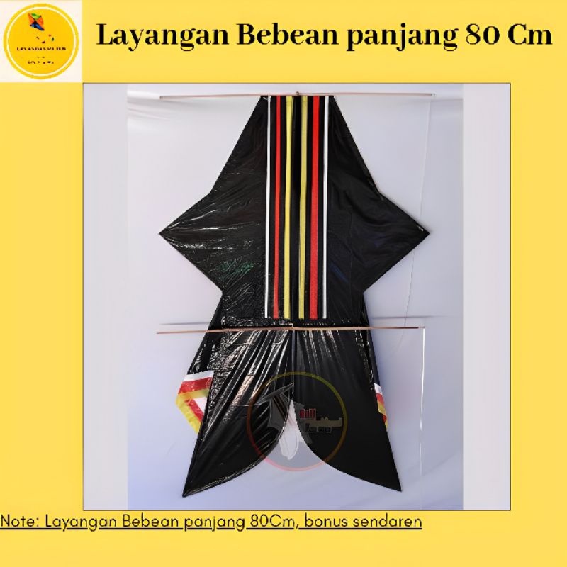 Jual LAYANGAN WAU TRADISIONAL BEBEAN KNOCKDOWN 80CM (Bonus Sendaren ...