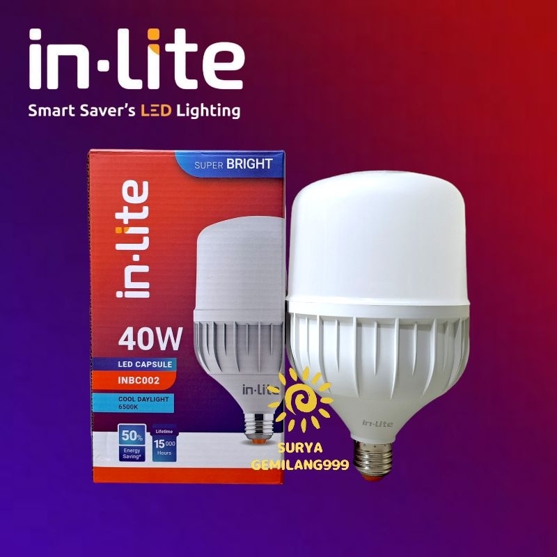 Jual Lampu In-Lite InLite LED Capsule Value 40W 40Watt 40 Watt INBC002 | Shopee Indonesia