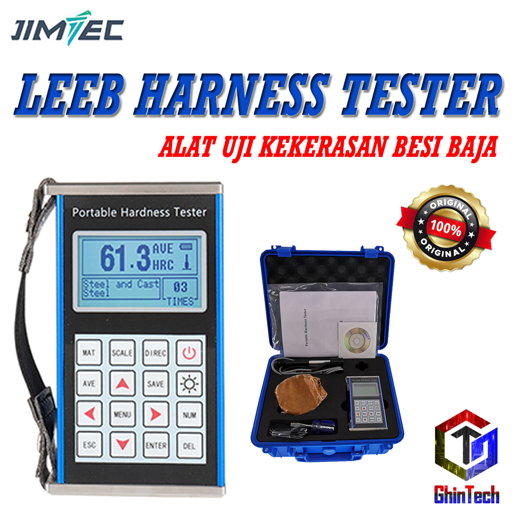 Jual ALAT UJI KEKERASAN BESI BAJA LOGAM PORTABLE TESTER LEEB HARDNESS ...
