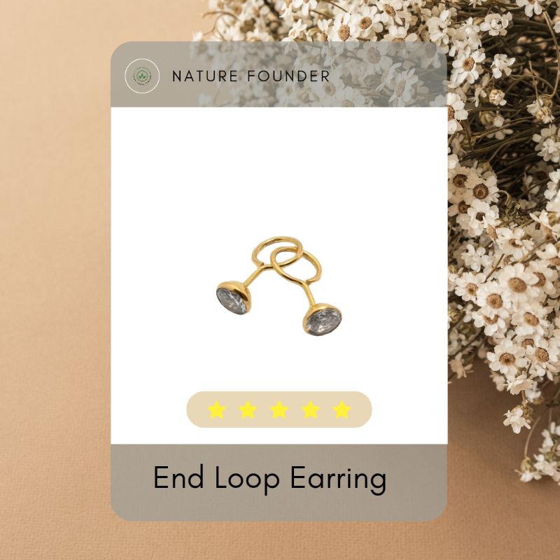 Jual Anting End Loop Nature Founder | Shopee Indonesia