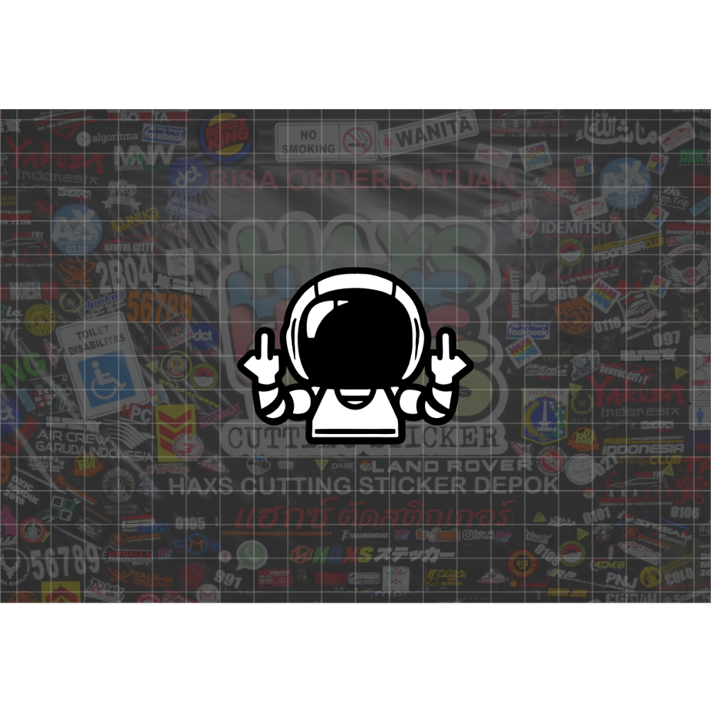 Jual Cutting Sticker Asimo Fck Ukuran 7 cm | Shopee Indonesia