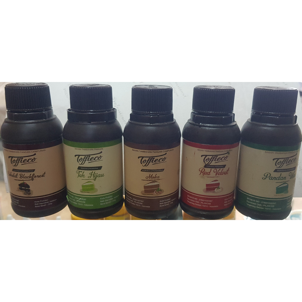 Jual Toffieco / Tofico Pewarna dan Perisa Kemasan 100ML | Shopee Indonesia