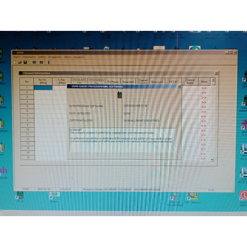 Jual Copy Software Radio HT REDELL DL-UV99 DL-UV2022 DL-UV250 DL-UV270 ...