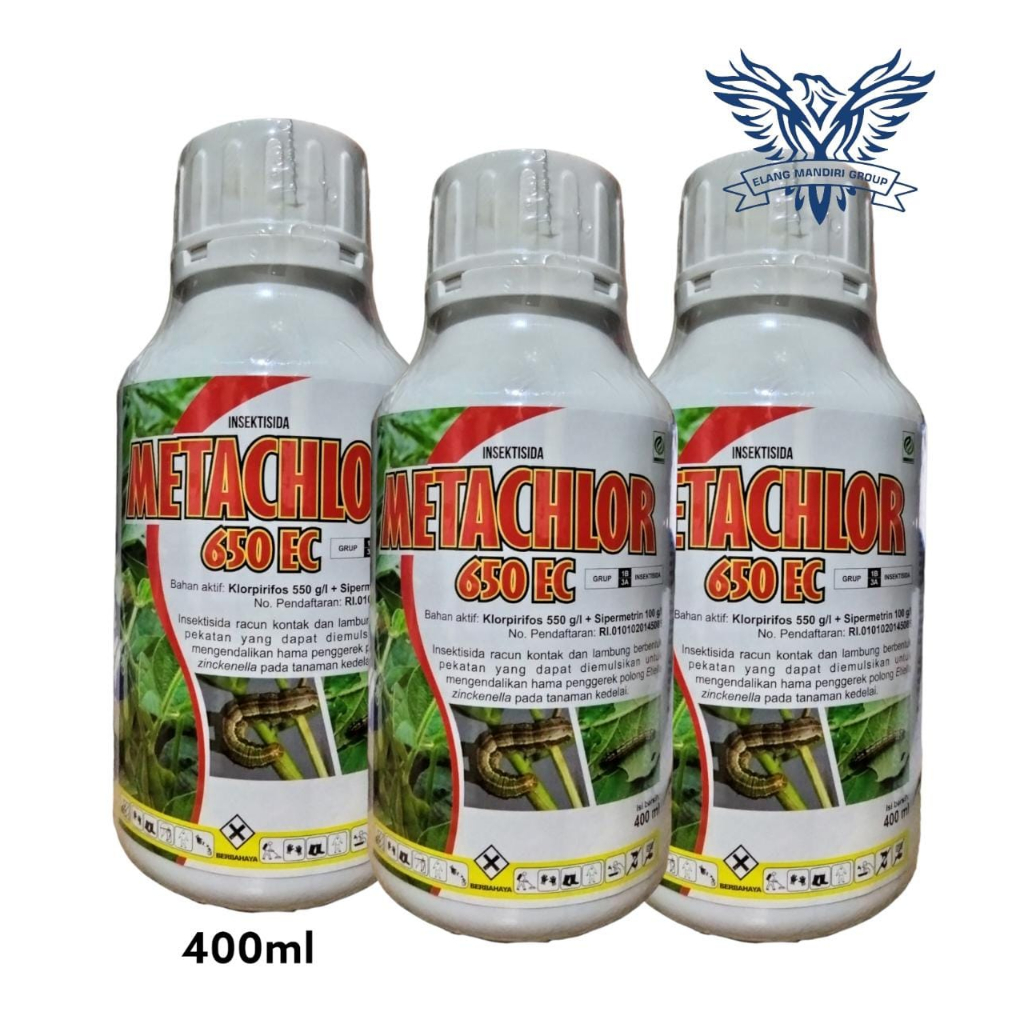 Jual Metachlor 650EC 400 ml Insektisida Klorpirifos 550 g/l Sipermetrin ...