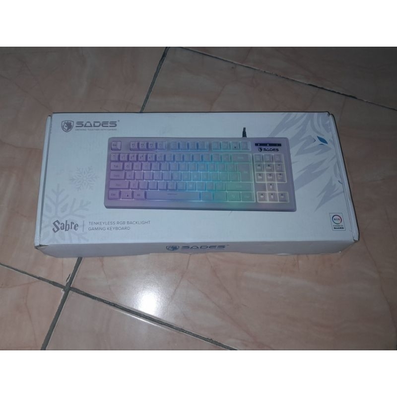 Jual [SECOND] KEYBOARD GAMING SADES SABRE TKL RGB MEMBRANE | Shopee ...