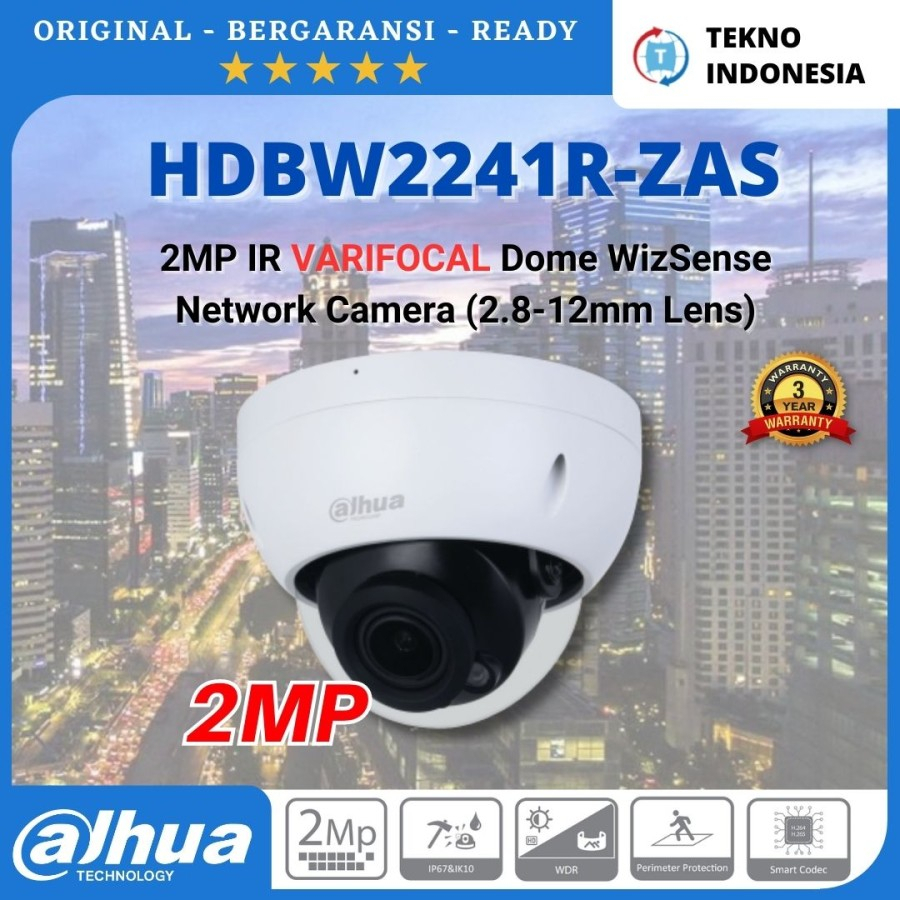 Jual Dahua IPC-HDBW2241R-ZAS 2MP IR Varifocal IP Camera Indoor Zoom Audio | Shopee Indonesia