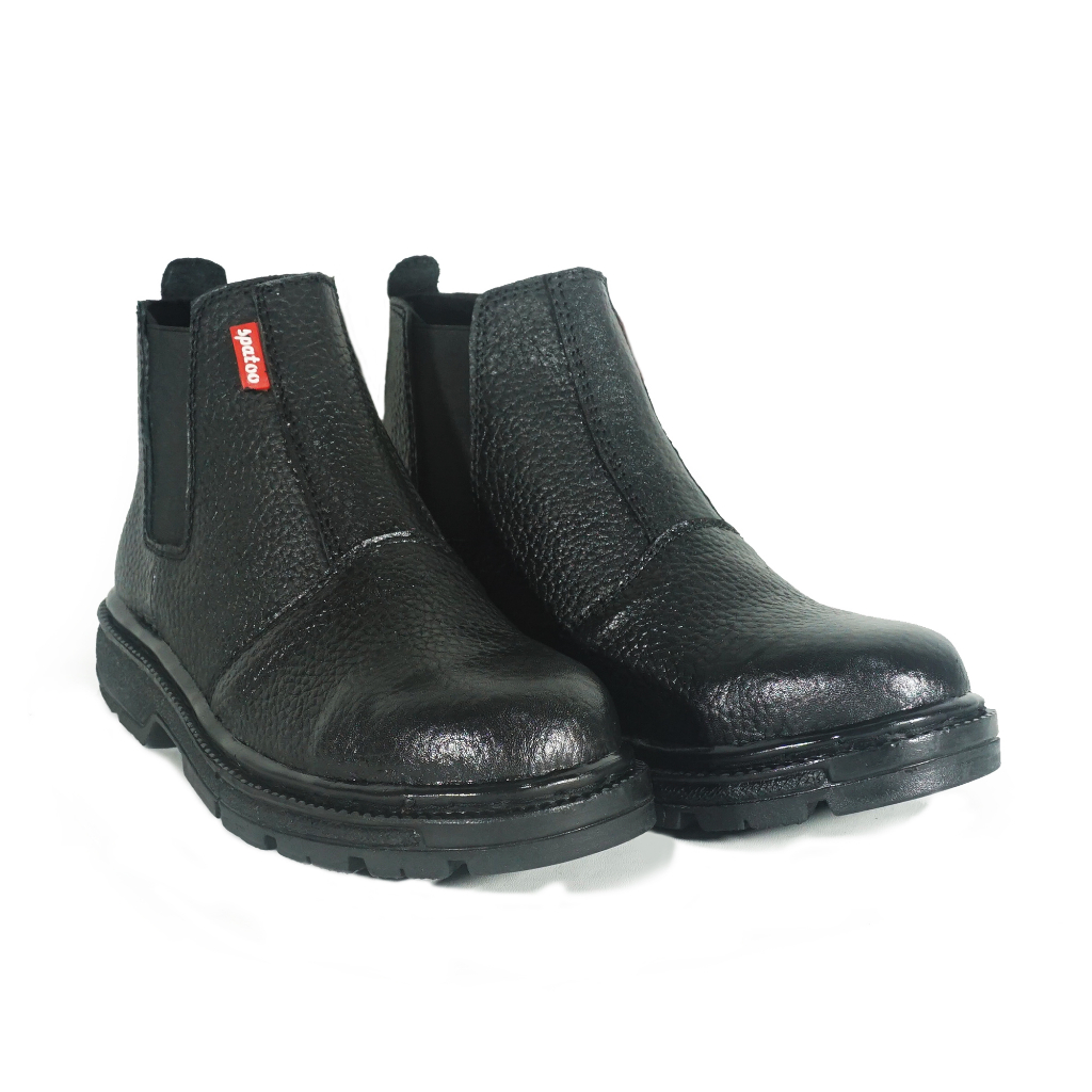 Jual Sepatu Safety Boots Elastis Bahan Kulit Asli Kulit Jeruk Kualitas ...