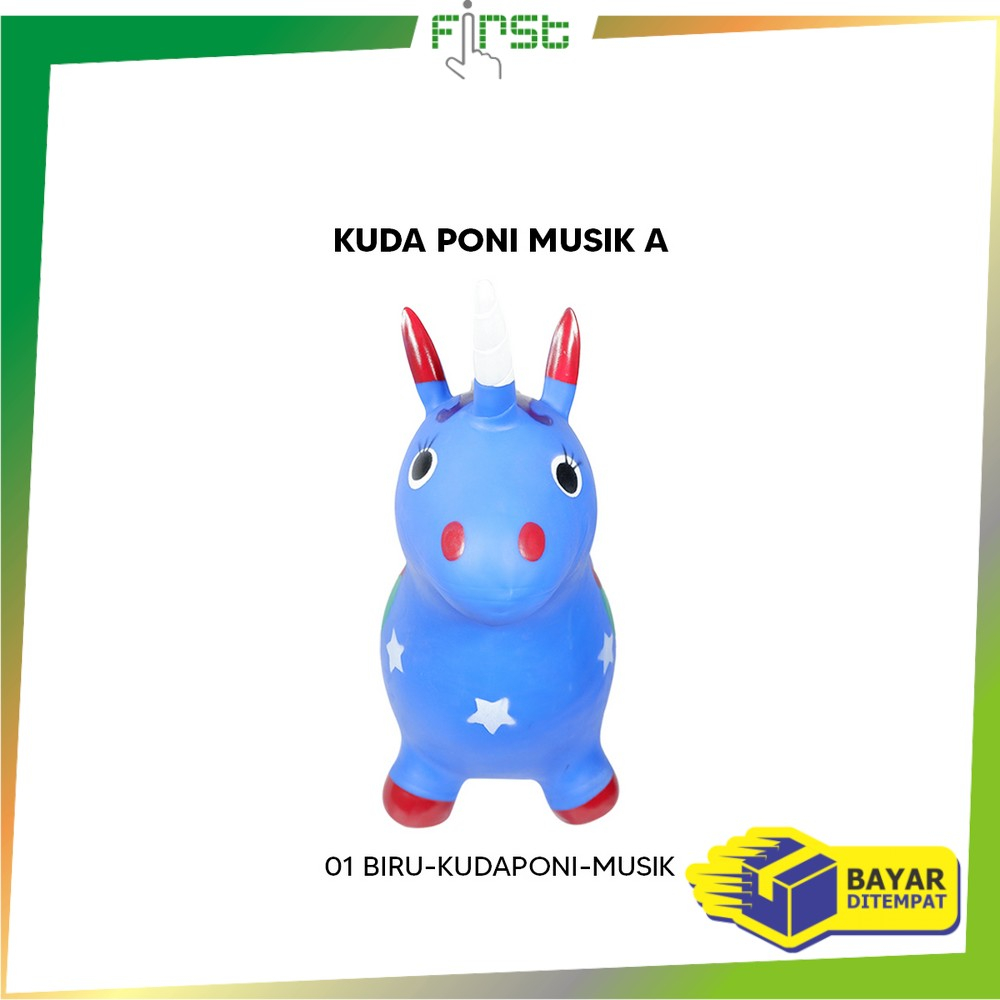 Jual FH-M297 Mainan Kuda Kudaan Karet Anak Jumping Animal Ada Musik dan ...