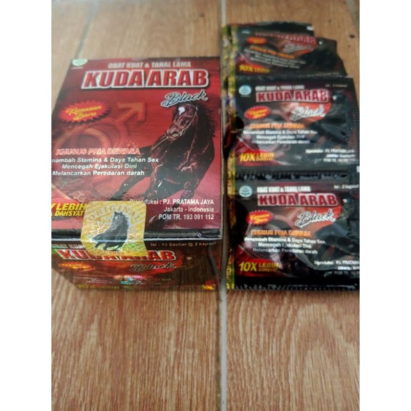 Jual Kuda Arab Black Kapsul Penambah Stamina P-ria Original | Shopee Indonesia