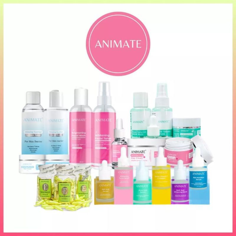 Jual ANIMATE Paket 5in1 | Whitening / Dark Spot / Acne Care/ | Shopee ...
