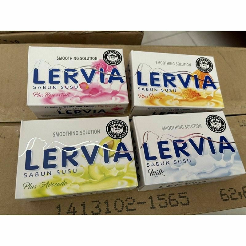 Jual LERVIA Sabun Batang 90 gr / Sabun Batang Lervia Sabun Mandi Susu ...