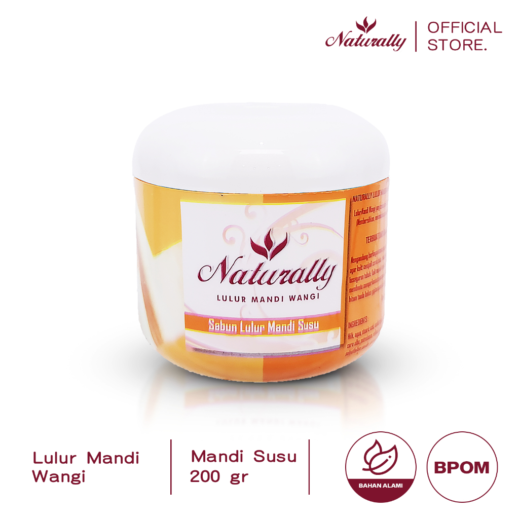 Jual Naturally Lulur Mandi Sabun Lulur Mandi Susu 200 gr Body Scrub ...