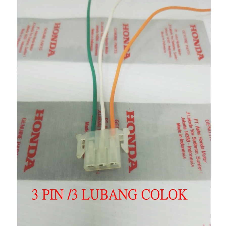 Jual Kabel Dim Lampu Motor K3 3 Kaki Pin dan kaki 4 Konektor Soket ...