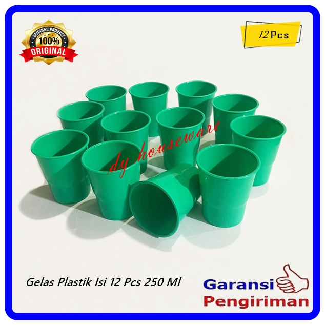 Jual Gelas Plastik Aqua Teh Kopi Tebal Cangkir Plastik Warna 250 Ml 1 ...
